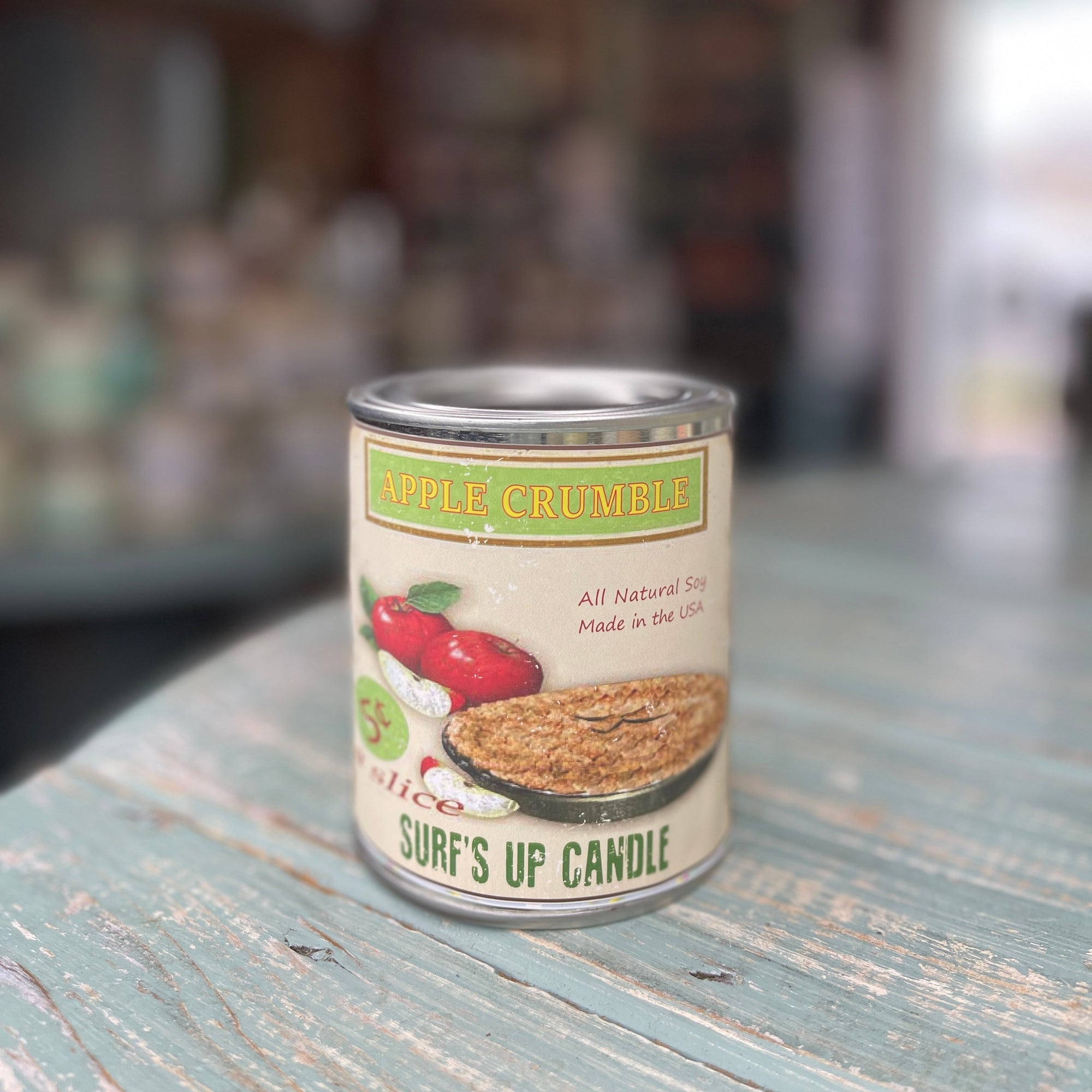 Apple Crumble Paint Can Candle - Vintage Collection | Surf's Up Candle